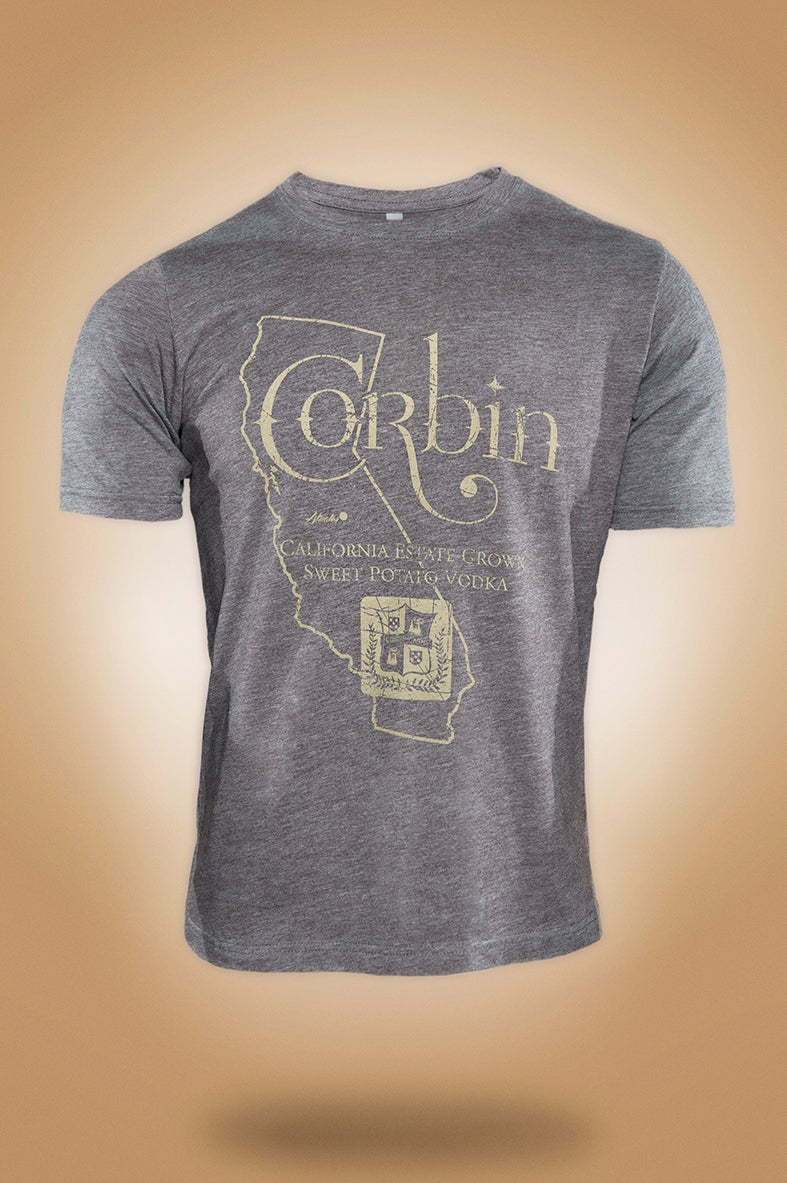Corbin Vodka Fitted T-Shirt (Mens) Cotton/Polyester Blend | Corbin Cash